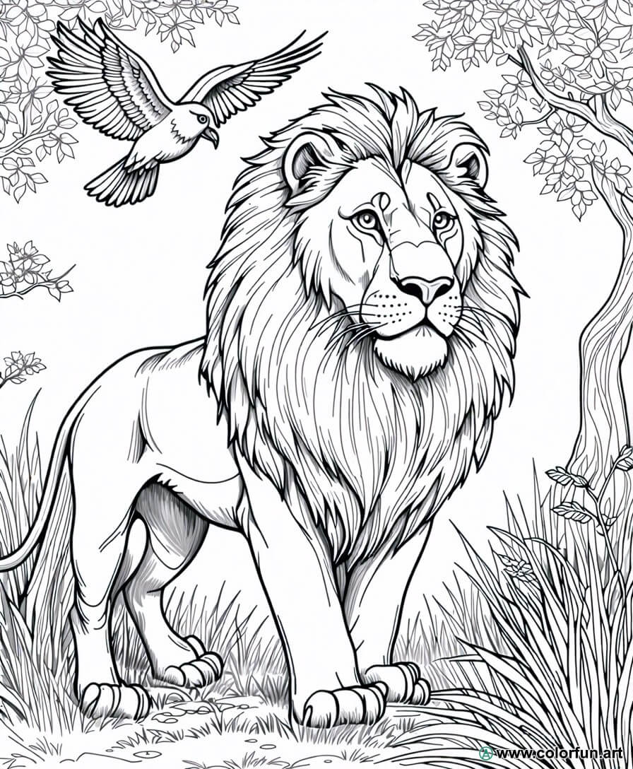 Coloriage D’Animaux Sauvages À Imprimer – UNZI