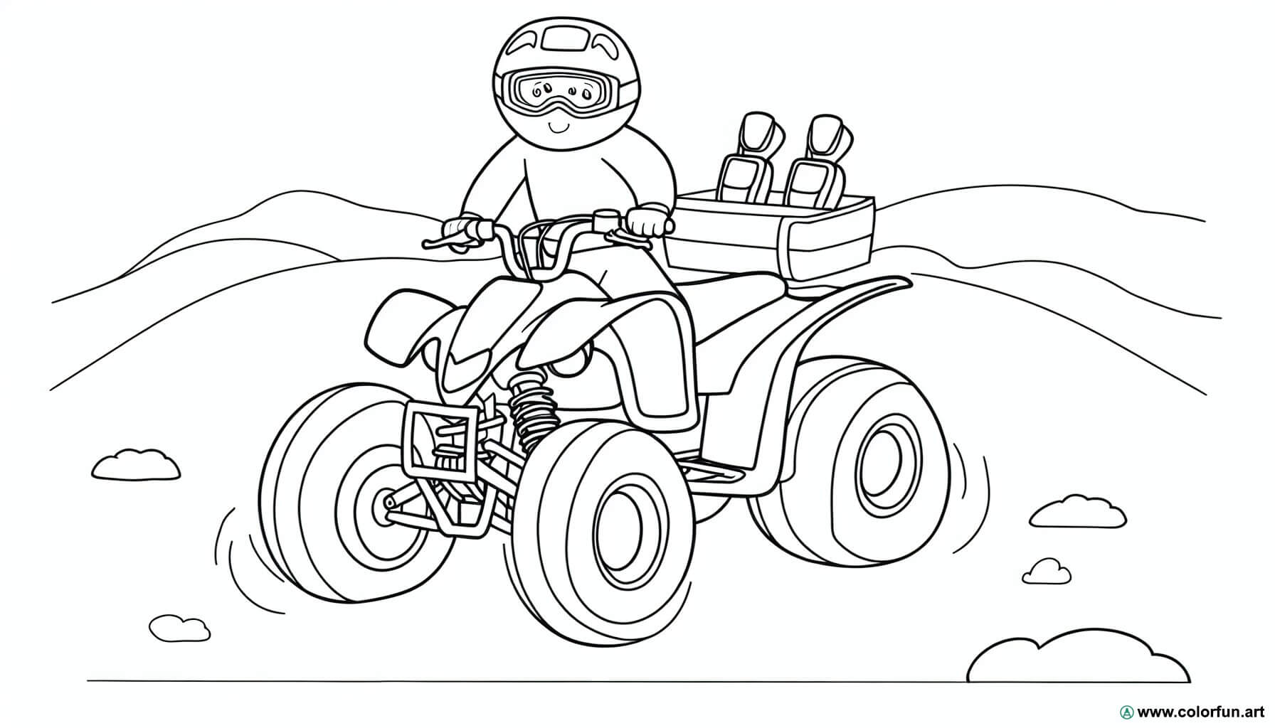 9 Coloriages De Quad - Coloriages Gratuits pour Enfants - ColorFun.fr