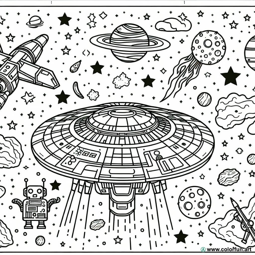 Coloriage de Star Wars pour enfant à Télécharger ou à Imprimer gratuitement
