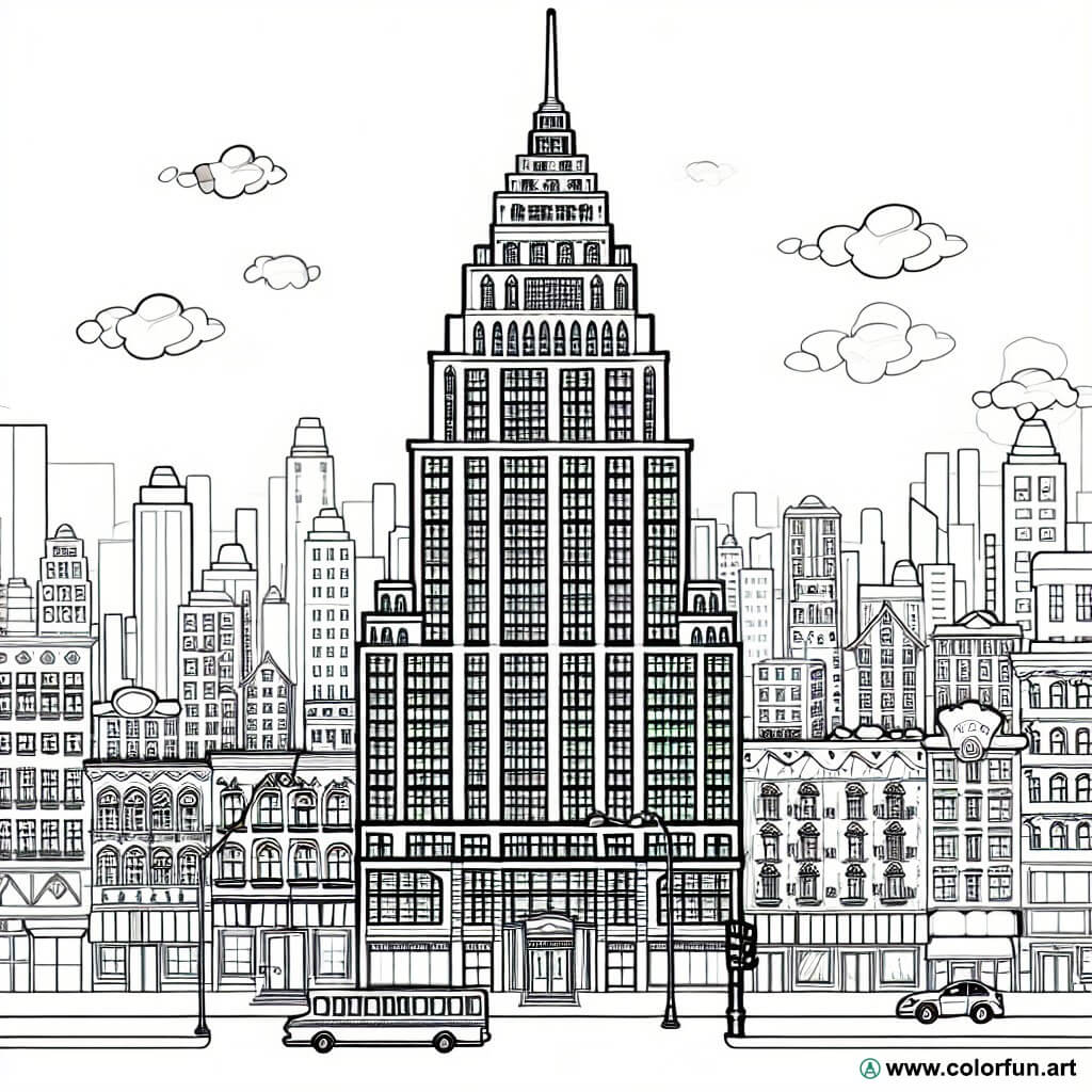 10 Coloriages De Villes - Coloriages Gratuits pour Enfants - ColorFun.fr
