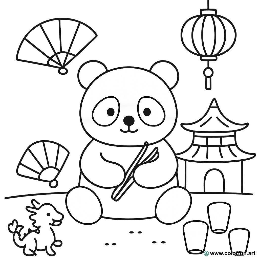 Coloriage de la Chine pour les PS à Télécharger ou à Imprimer gratuitement