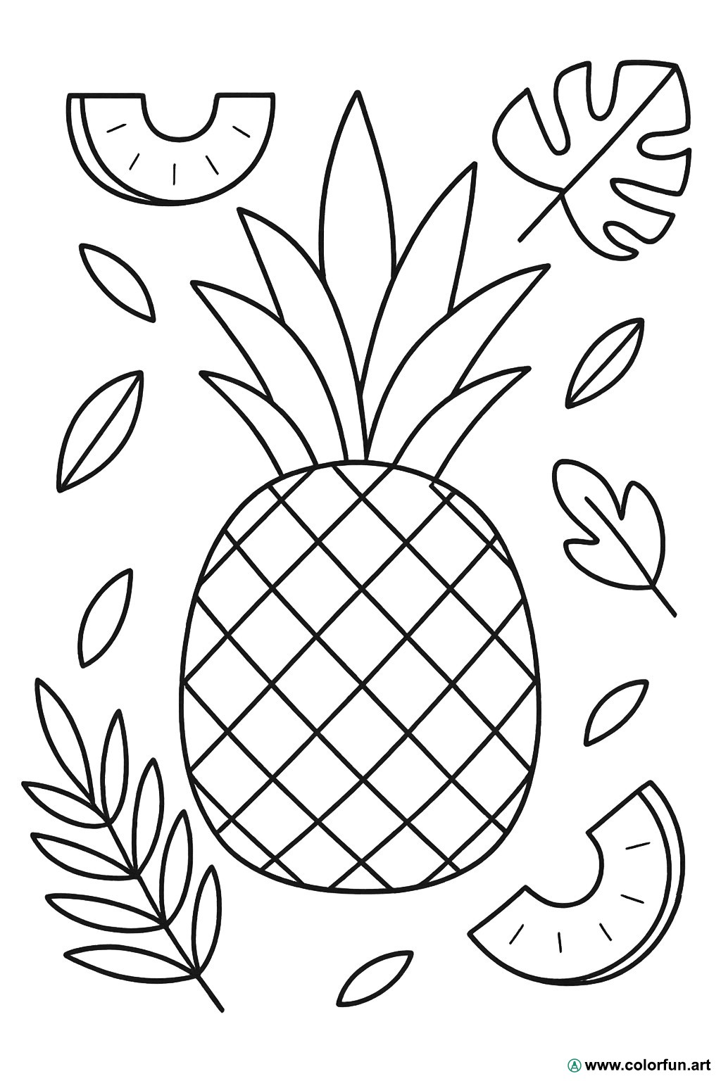 Coloriages D'ananas
