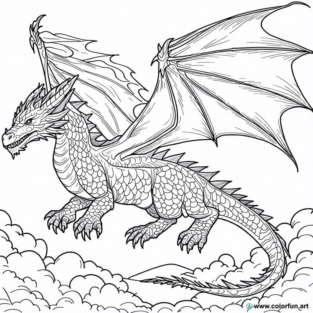 30 Coloriages De Dragons - Coloriages Gratuits pour Enfants - ColorFun.fr