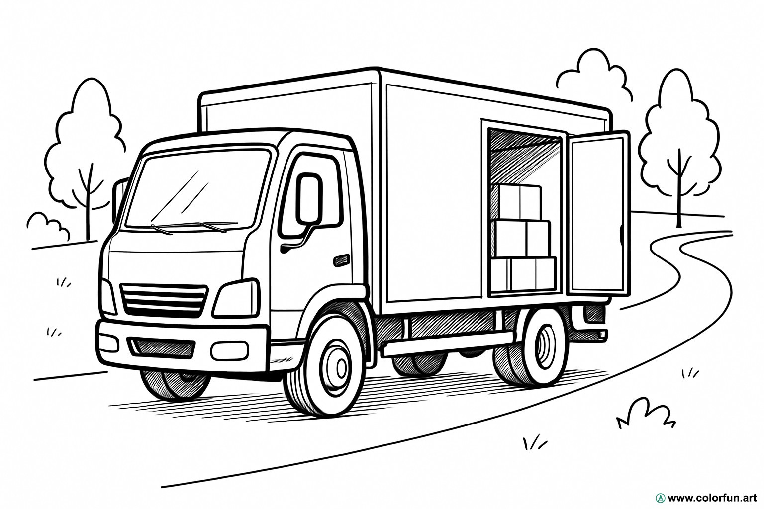 Pages à Colorier De Camions Page De Coloriage Monster Truck Sur Le