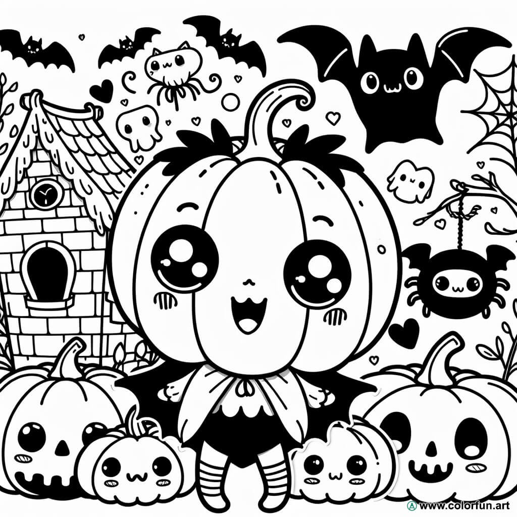 Dessin Kawai Halloween
