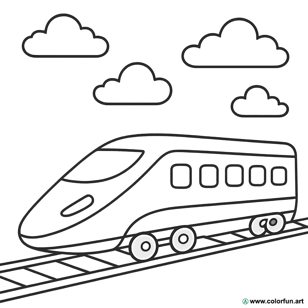 30 Coloriages En Tgv - Coloriages Gratuits pour Enfants - ColorFun.fr