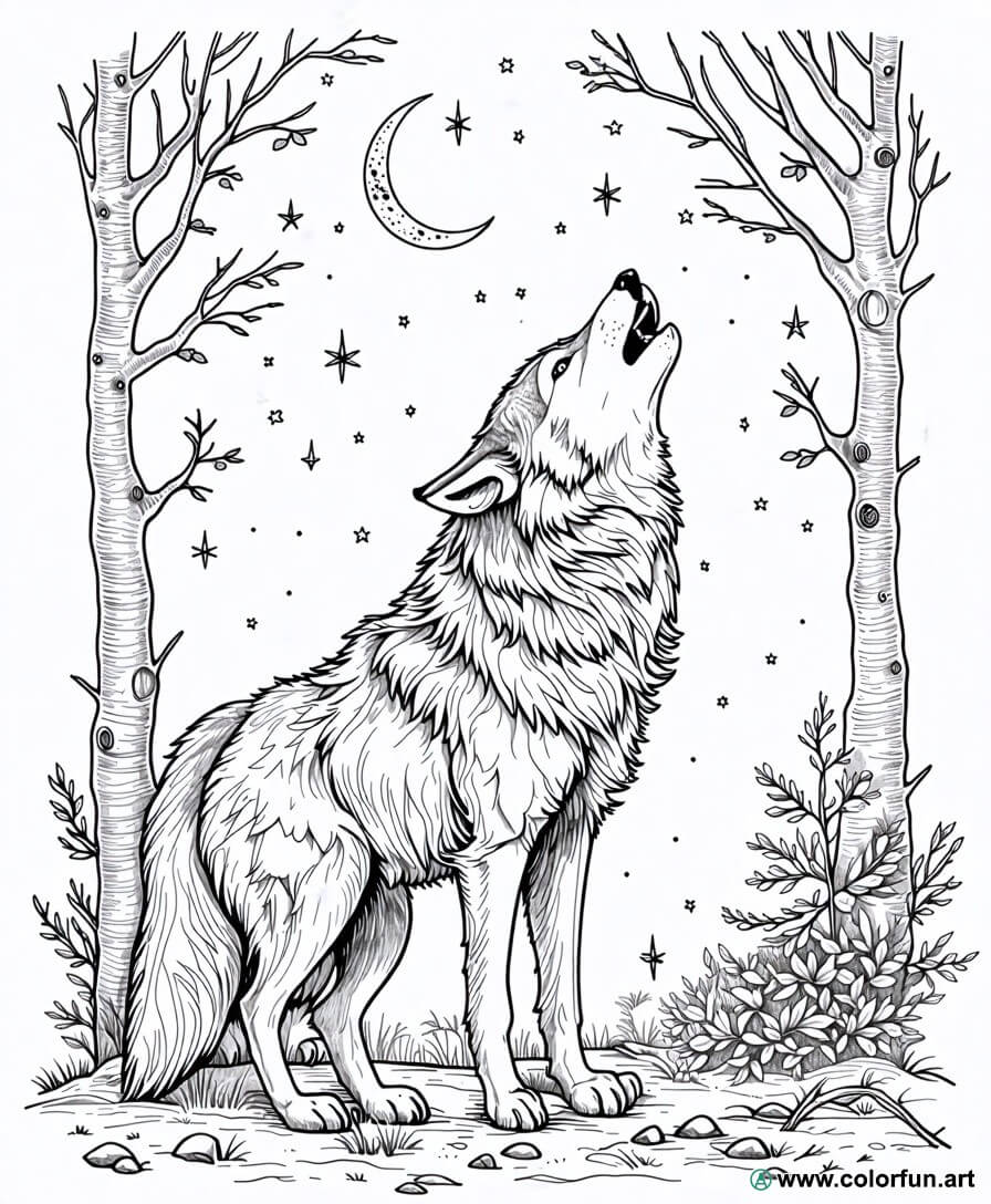 Coloriage D un Loup Qui Hurle Dans La For t T l charger Ou Imprimer Coloriage D un Loup Qui Hurle Dans La For t T l charger Ou Imprimer