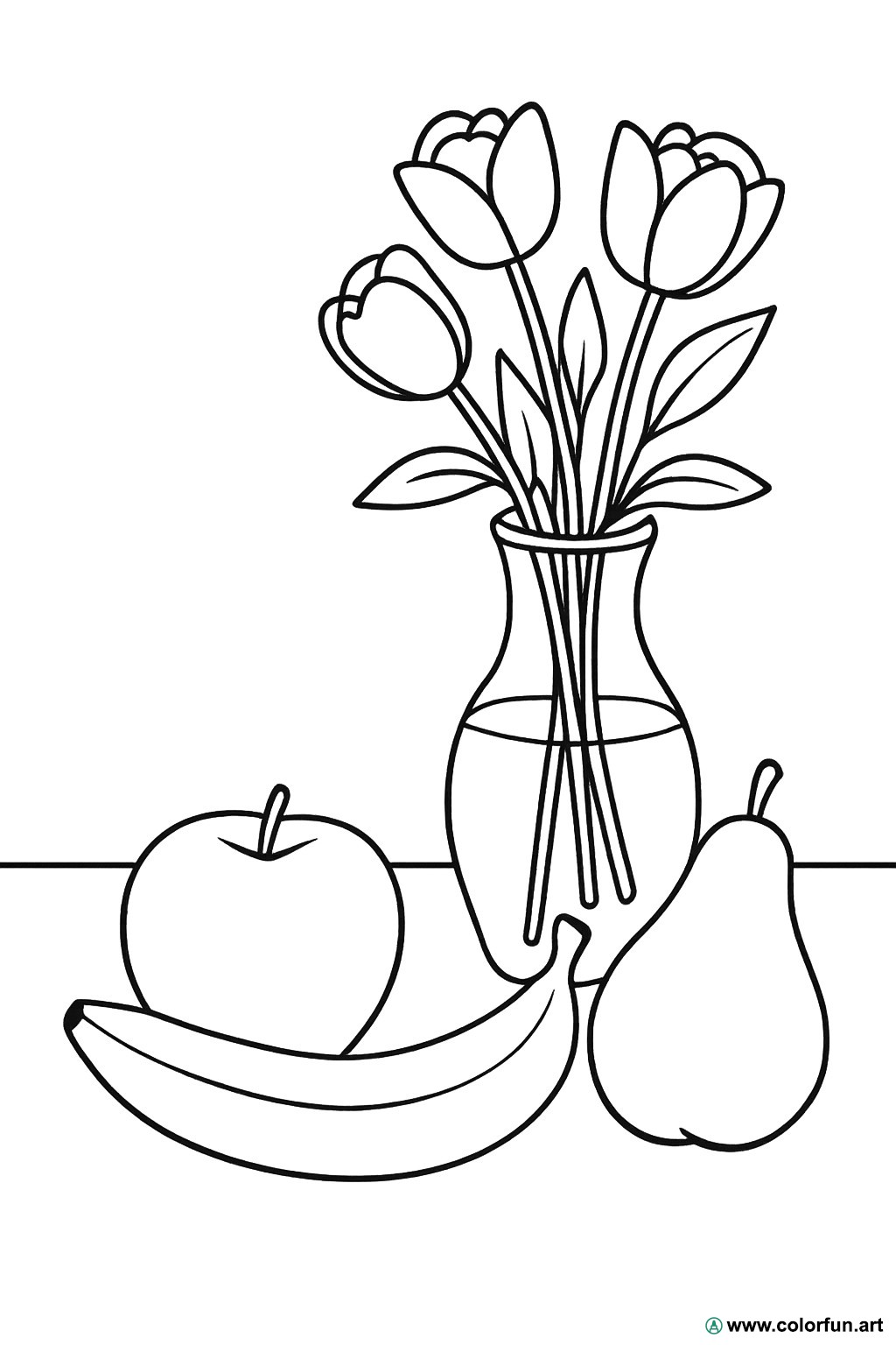 Coloriage d'une nature morte réaliste à Télécharger ou à Imprimer ...