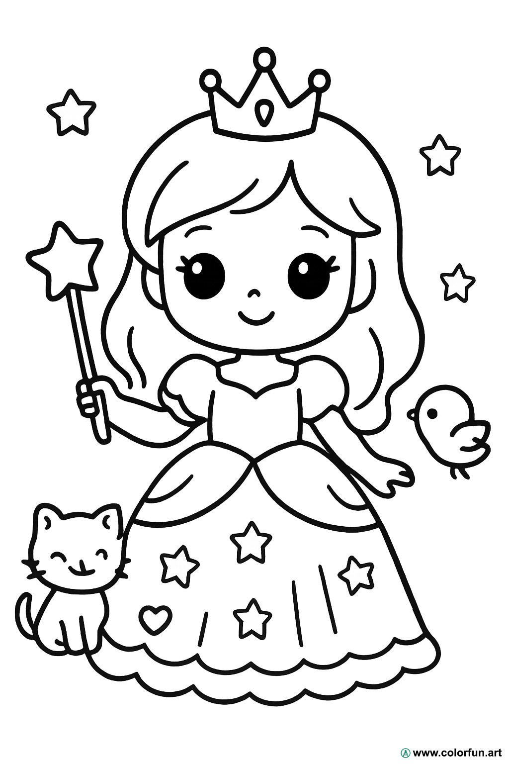 Coloriage Princesse Disney