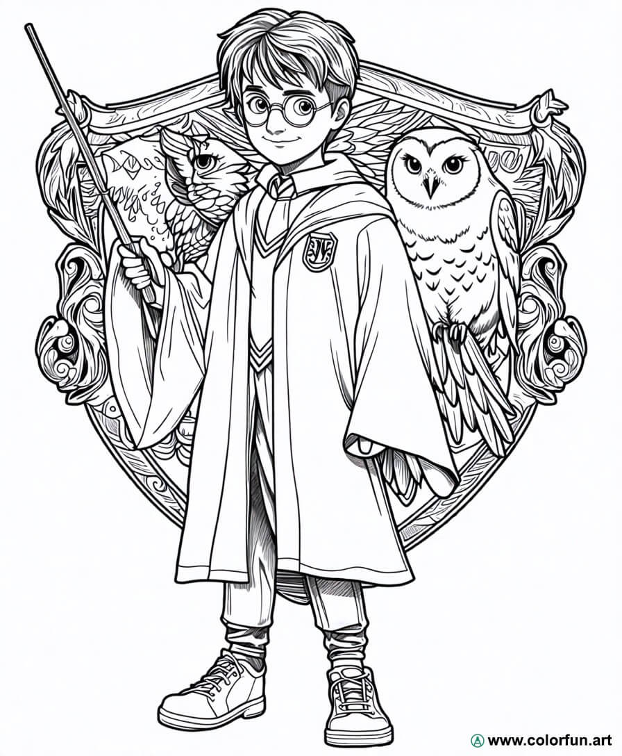 Pages à Colorier Des Personnages De Harry Potter 31 Coloriages De